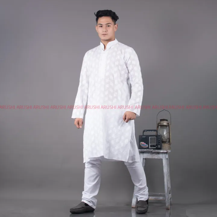 Men Festival traditional Kurta For Pooja Brataband Marriage Occasion ...