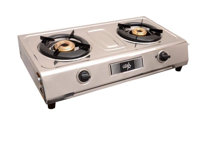 Unirize Stainless Steel Supreme 2 Burner Auto Igniton Gas Stove | Daraz ...