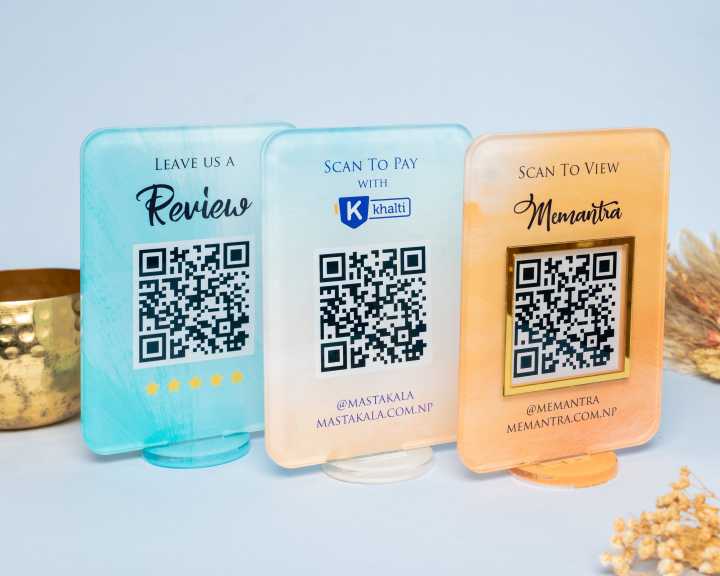 Masta Kala Custom QR Code Printing on Acrylic | Daraz.com.np