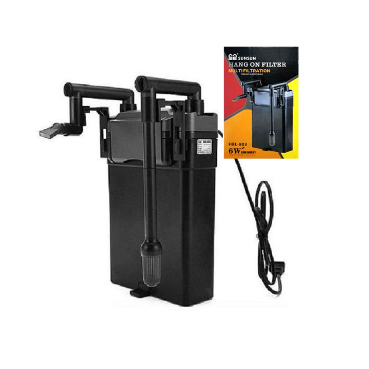 SUNSUN Hang On Back Filter HOB FIilter HBL-803 6w by Crown Aquatics ...