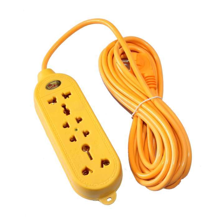 5 Meter 4 Socket Extension Cord - Orange | Daraz.com.np