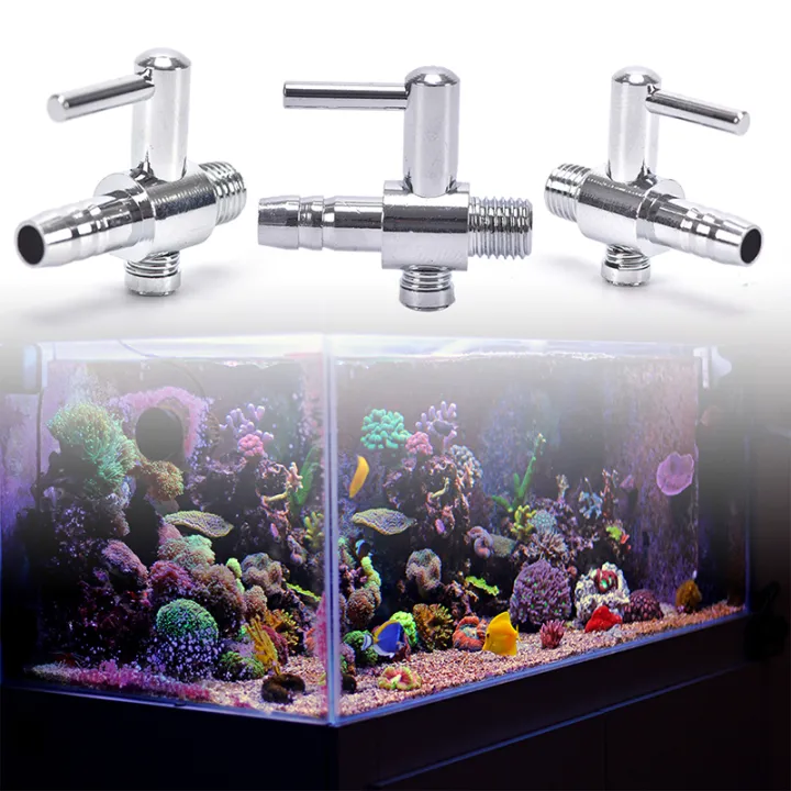 air flow line stainless steel control valve aquarium fish tank lever ...