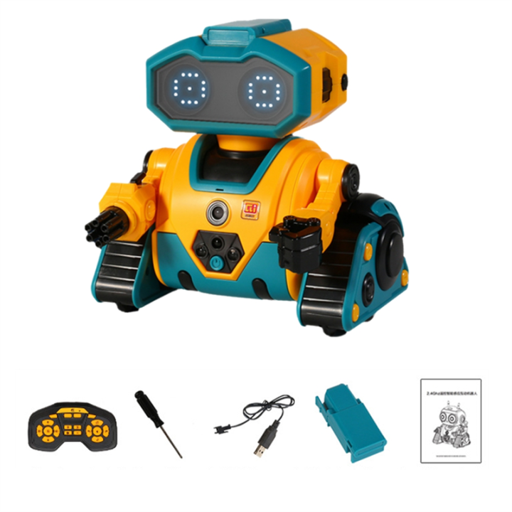 2.4G Remote Control Robot Intelligent RC Robot Induction Interactive ...