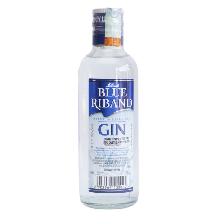Blue Riband Premium Extra Dry Gin 180ml | Daraz.com.np