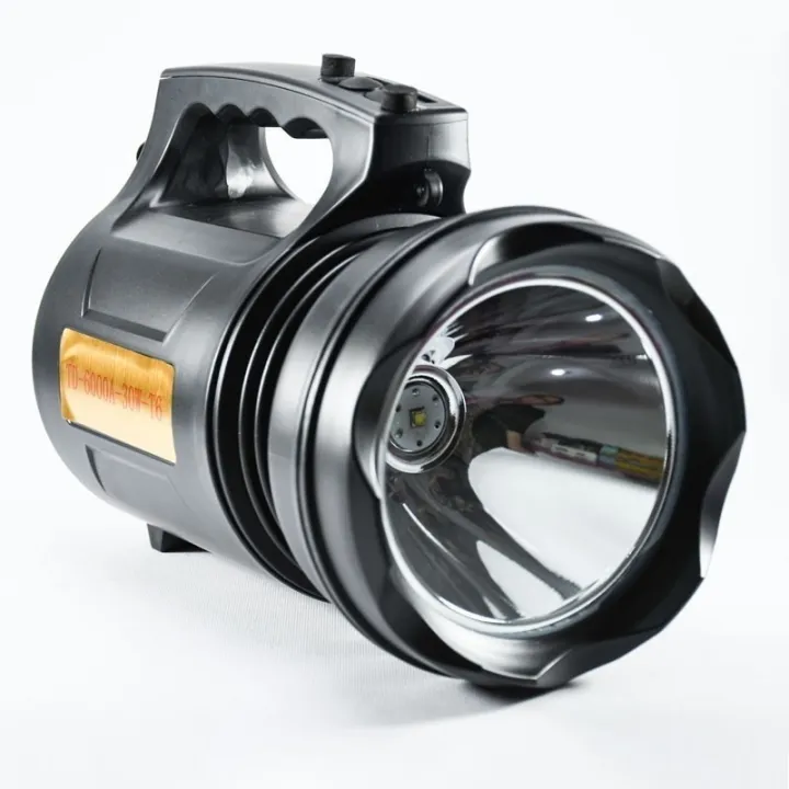TD-6000A-30W-T6 Torchlight Rechargeable Digital Searchlight Emergency Light- Torch Light | Daraz ...