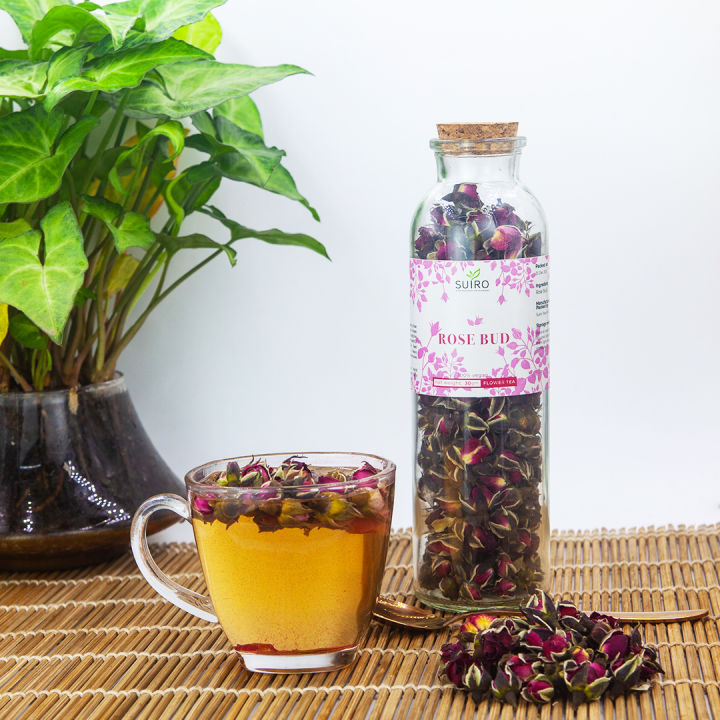 Rose Bud Tea For Fertility, Pregnancy And Skin - 50GMS Glass Jar Pack ...