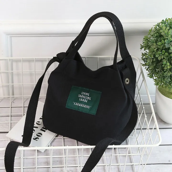 Travel Casual Bag Buckle School Bag Tote Handbags Canvas Crossbody Bag ...
