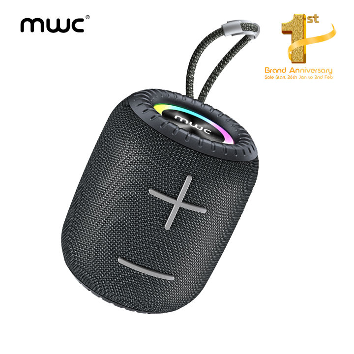 MWC WonderBoom (MS01) | Bluetooth 5.4 6W Speaker | Premium Quality | TWS Function | RGB Light ...