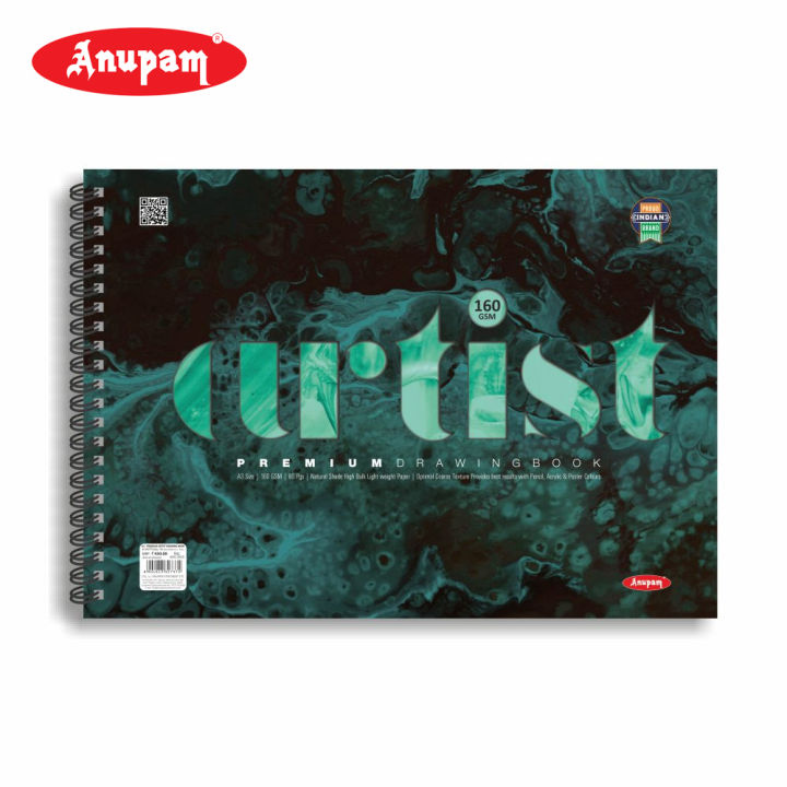 Anupam Premium Artist Book A3 - 160 Gsm - 40 Shts (Cover Design May ...