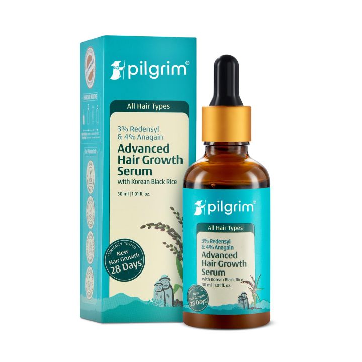 Pilgrim Redensyl 3% + Anagain 4% Advanced Hair Growth Serum 30ml ...