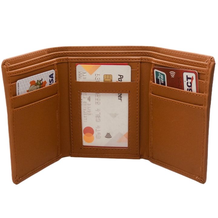 Three Fold Wallet / Genuine Leather/Men Wallet | Daraz.com.np