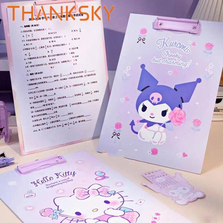 Drawing Writing Signing Thicken Kuromi Clipboard Cinnamoroll Kitty A4 ...