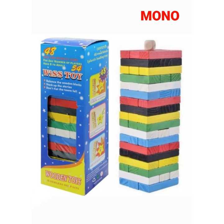 Colorful Jenga Blocks Kids Toy | Daraz.com.np