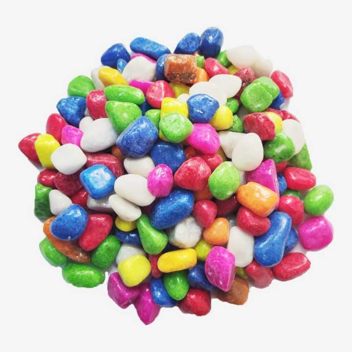 1 Kg Large Size Multi Color Stone Pebbles For Fish Aquarium Tank Garden ...