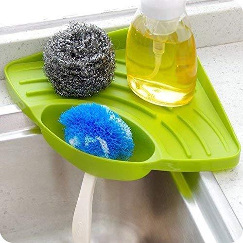 Kitchen Soap Stand for Sink with Tray – Compact Plastic Kitchen Soap ...