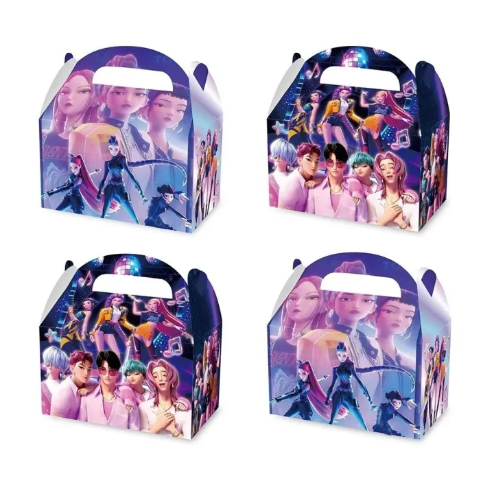 12pcs New Anime Figure Kpop Demon Hunters Candy Box Paper Rumi Mira Zoe ...