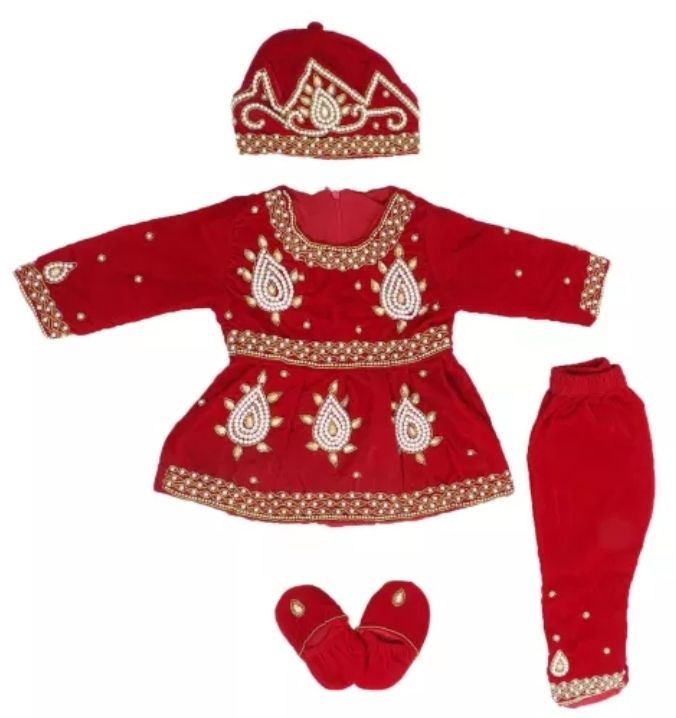 Baby Girl Pashni Dress For Rice Feeding Ceremony Weaning Occasions ...