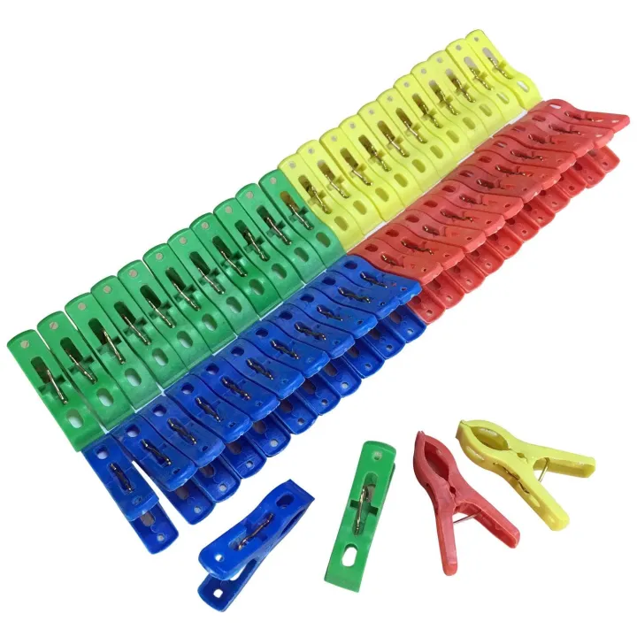 24 Pcs Large Plastic Clip Clothes Pegs | Daraz.com.np