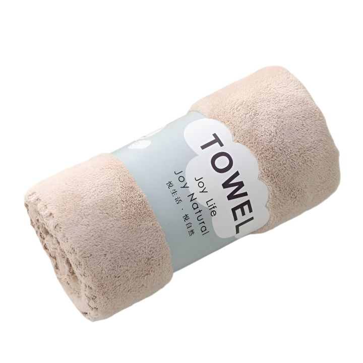 1PC Towel Coral Velvet Towel Strong Water Absorbing Soft Face Washing ...