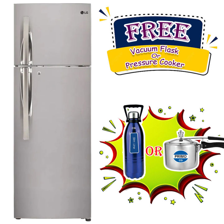 LG Brand 308 Liter Double Door Refrigerator with Free Vacuum Flask Or ...