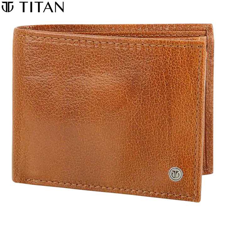 TITAN Tan Leather Bifold Wallet For Men - TW211LM1TN | Daraz.com.np