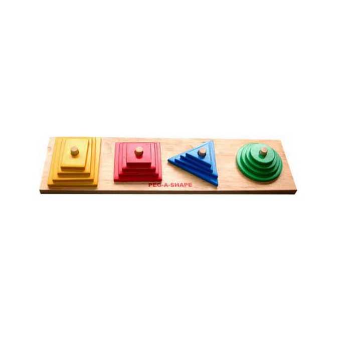Little Genius Wooden Peg-A-Shape SC-11 (37x10x5 cm) | Daraz.com.np