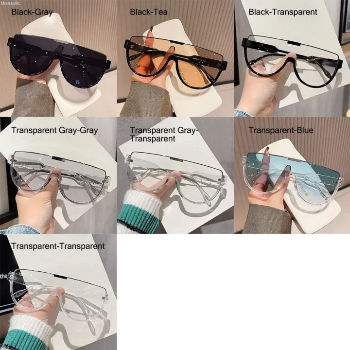 Uonevic Eyepiece Glasses Men's and Women's Vintage Monoblock Semi ...