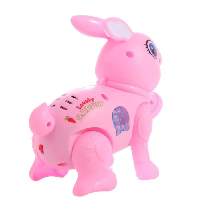 Children's electric toys tow rope toys cartoon bunny electronic rabbit ...
