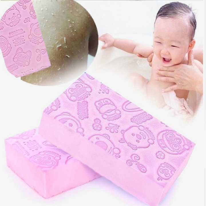 Body Scrubber For Kids and Adults -Sponge Clay Bath Printed | Daraz.com.np