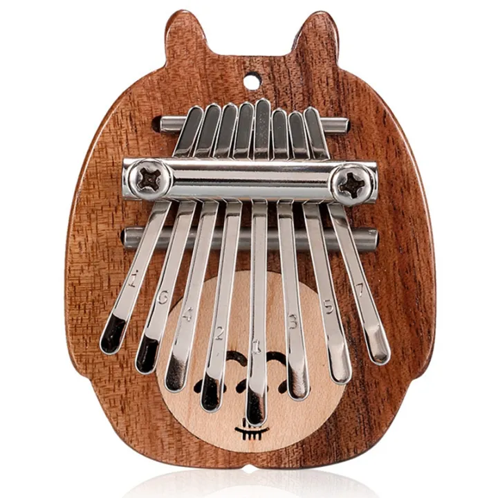 Black Walnut + Maple Thumb Finger Piano Musical Instrument Mini 8 Keys ...