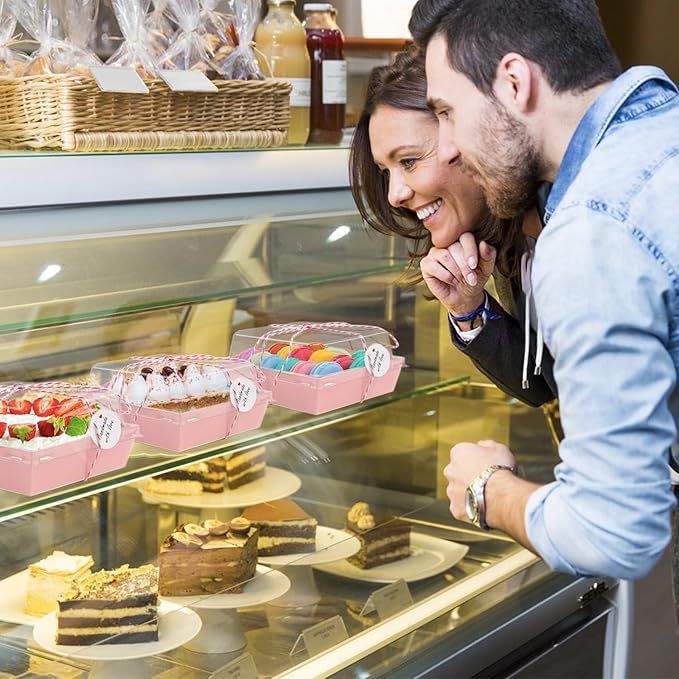 IS 2 Pieces of Rocutus Cake Boxes Take Out Boxes Bakery Boxes 2 Pieces ...