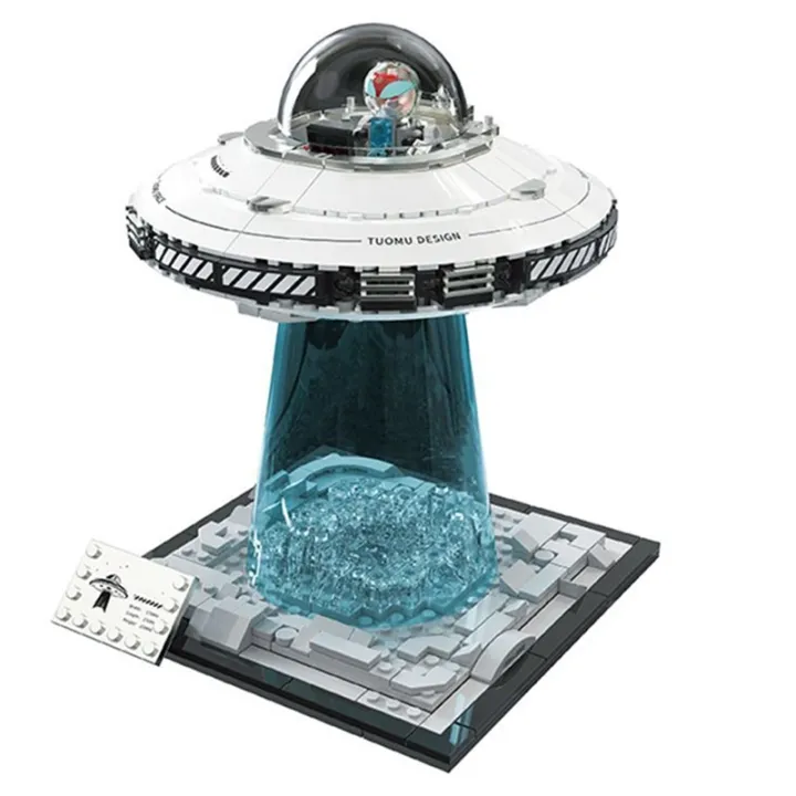 UFO Spacecraft Ornament Puzzle Building Block Ship Aerospace Science ...
