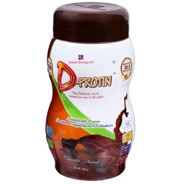 D Protin, Protein Supplements for Diabetes Chocolate flavor - 500Gm ...