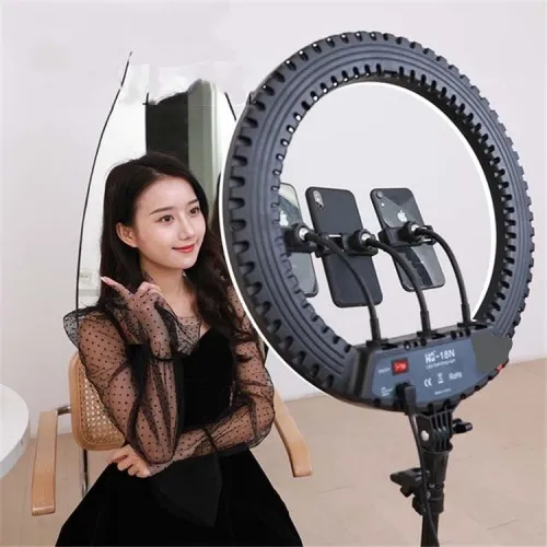 45cm Ringlight Outer 50W 6000K Dimmable LED Ring Light Stand with ...