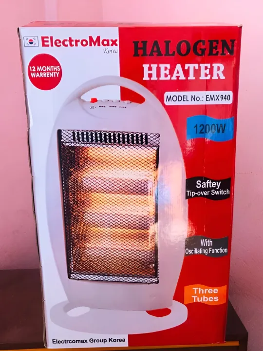 Electromax Halogen Heater 1200W Model No : Emx940 | Daraz.com.np