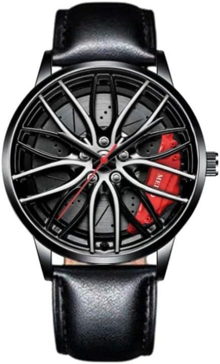 Luxury Sports Car Wheel Rim Watch – High-Performance Automotive-Inspired Men's Wristwatch ...