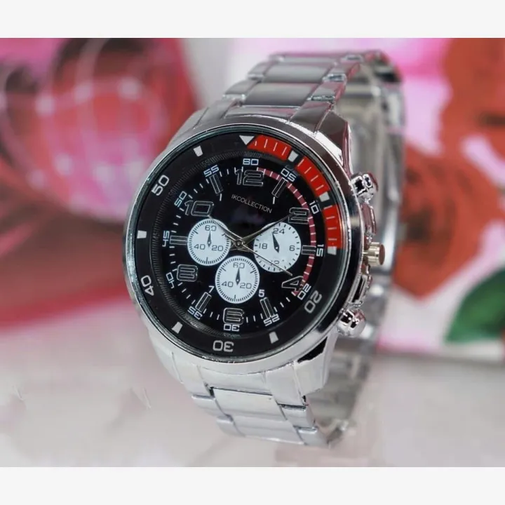 IK Collection Round Dial Fashionable Big Size Watch For Men | Daraz.com.np