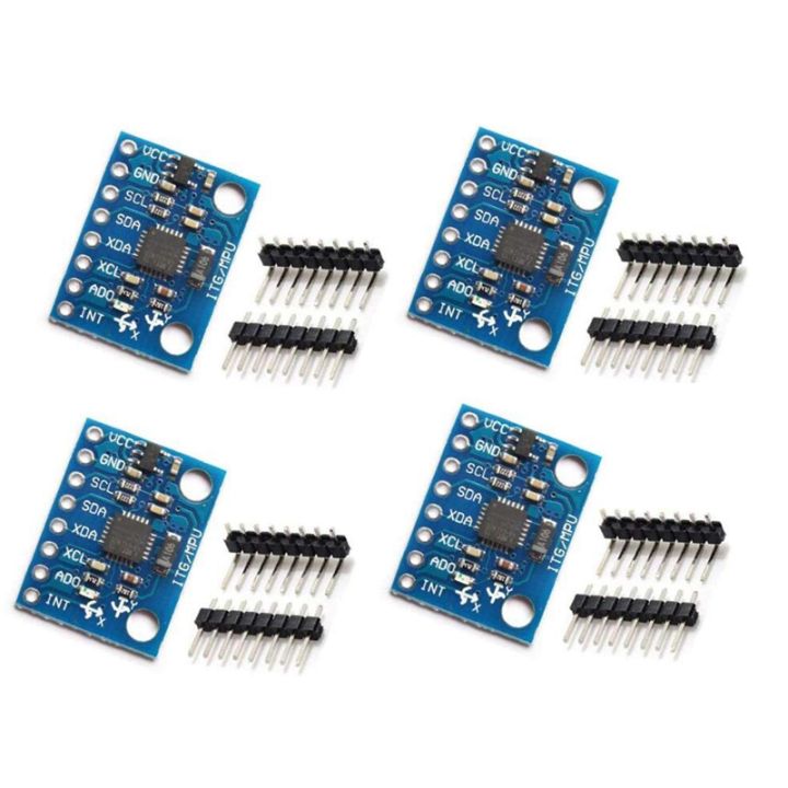 4Pcs GY-521 MPU-6050 MPU6050 3 Axis Accelerometer Gyroscope Module 6 DOF 6-Axis Accelerometer ...