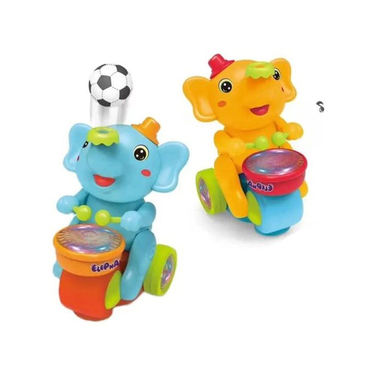 Elephant Musician Electric Toy With Music And Flashing Light Walking ...