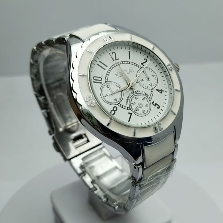 Yintai Stainless Steel Fashionable White Dial Wrist Watch For Women ...