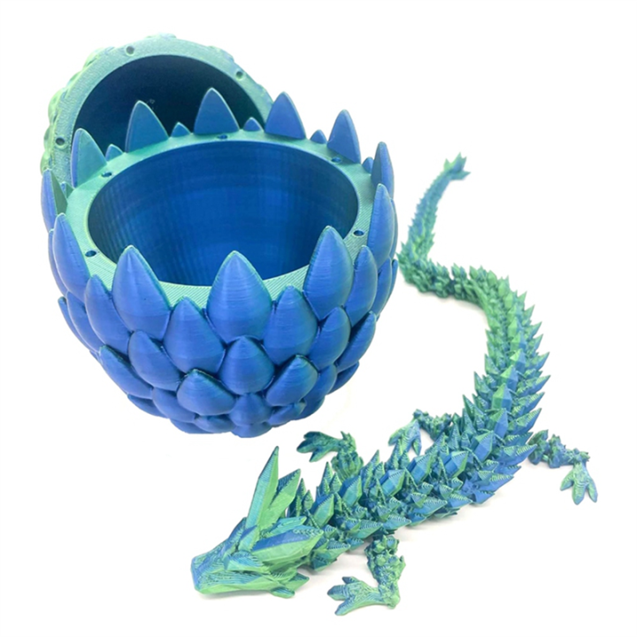 Dragon Egg - Surprise Egg Ornaments with Flexible Pearly- Dragon, 3D ...