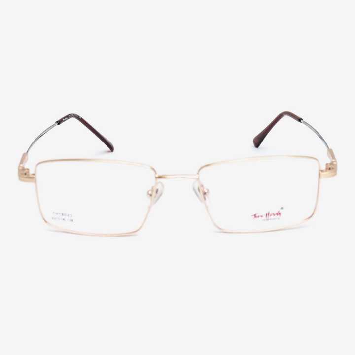 Golden Frame Eyewear Arc Lens Spectacles With Box For Unisex | Daraz.com.np