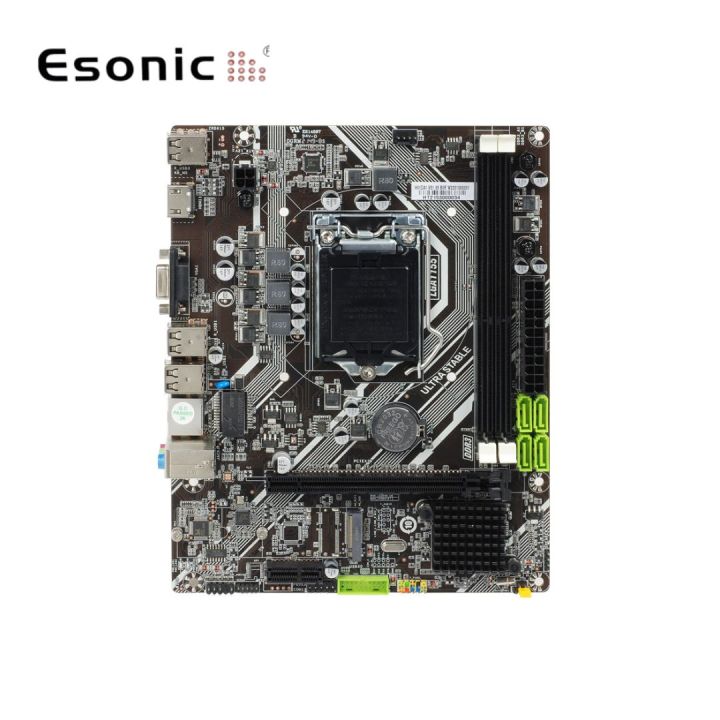 Esonic H61DA1 3rd Generation Motherboard - Intel H61 Chipset with M.2 NVMe Slot - Dual Channel ...