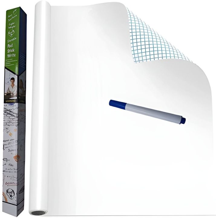 White Board Wall Sticker Removable Decal Board With Blue Marker ...