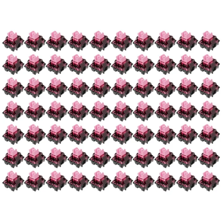 70PCS F.S MX Keyboard Switches 5 Pins Linear Silent Axis Body Switches ...