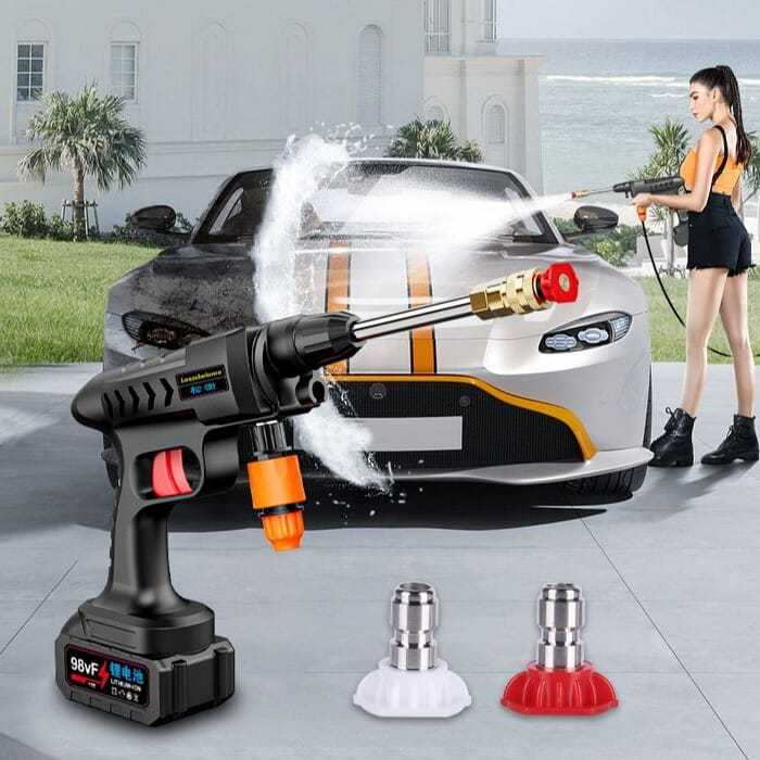 Portable Electric Cordless High Pressure Spray Washer By Khopo | Daraz ...