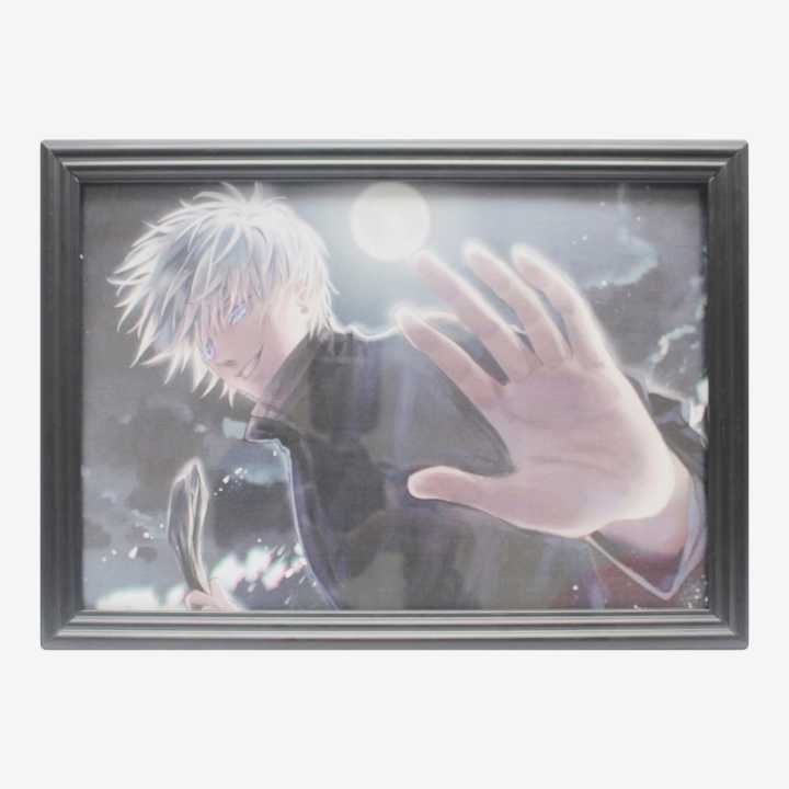 Black Frame Black Satoru Gojo Design Poster Frame A4 Size 9x12inch ...