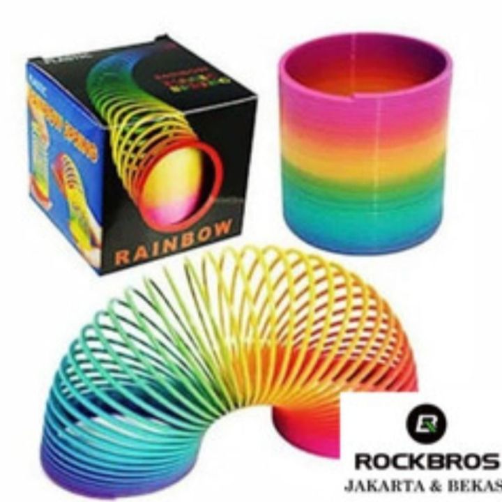 Magic Rainbow Color Spring Pack (1 Unit) Original Plastic Spring Fidget ...
