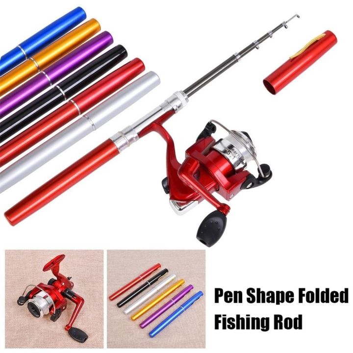 Ultra Light Portable Pen Style Fishing Rod Spinning Ultra Short Mini ...