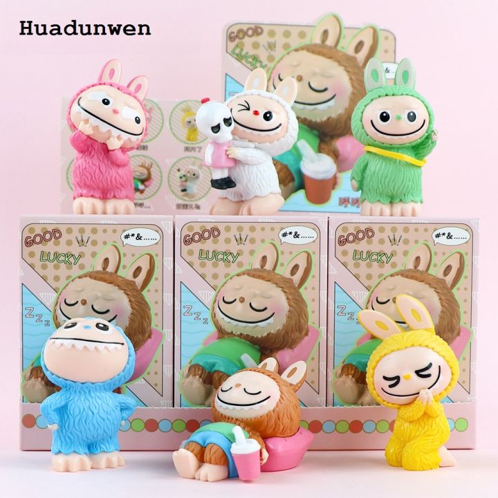 Huadunwen Anime Labubu Blind Box Bubuda Series The Monsters Vinyl Face ...